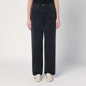 GOLDEN GOOSE Wide-leg Denim Trousers - Black