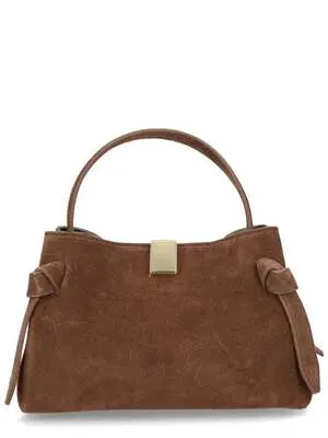 Yuzefi Gyoza Mini Suede Bag - Brown