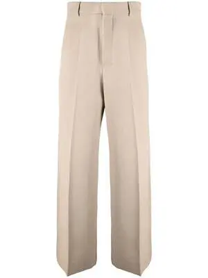 AMI Paris Wide Leg Virgin Wool Trousers