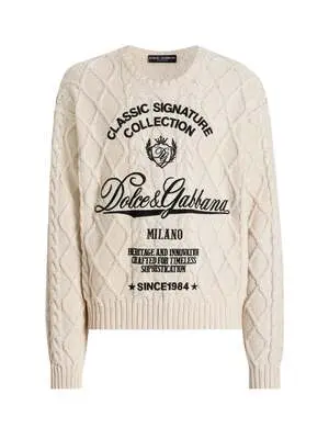 Dolce & Gabbana Pullover With Interwoven Pattern