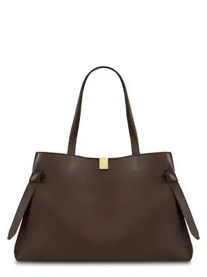 Yuzefi Gyoza Tote Pebble Grained Leather - Brown