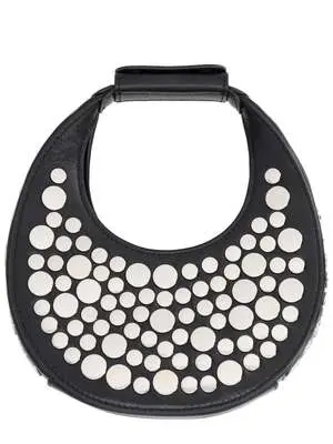 Staud Studded Leather Shoulder Bag