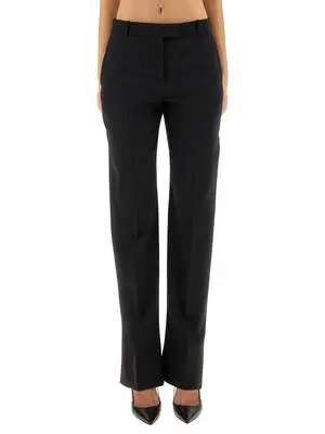 Alexander McQueen Wool Gabardine Tailored Trousers