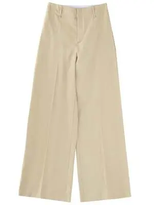 ALYSI Wide Leg Trousers - Beige