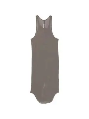 Rick Owens Ribbed Texture Sleeveless Top Size - Grey