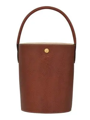 Longchamp Pure S Bucket Bag Leather - Brown