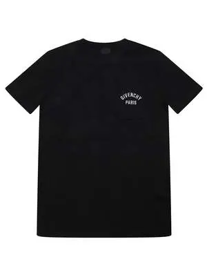 Givenchy Black Cotton Pocket T-shirt