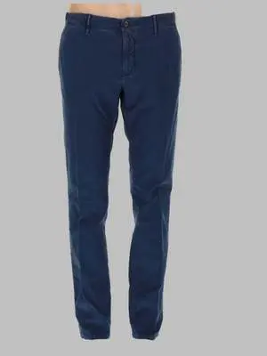 Incotex Tailored Stretch Cotton Trousers - Blue