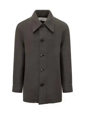 AMI Paris Overshirt In Wool Fall/winter 2025 - Anthracite