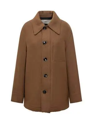 AMI Paris Wool Jacket With Buttons