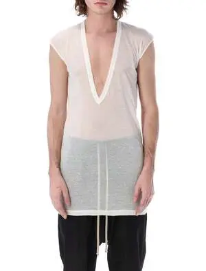 Rick Owens Light V-neck T-shirt - Milk
