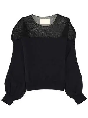 CIRCUS HOTEL Sheer Yoke Sweatshirt