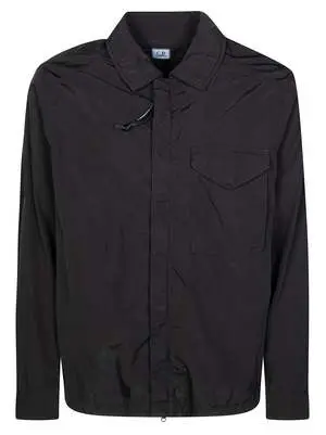 C.P. COMPANY Overshirt Chrome-r Zipped Lens - Nero