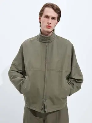 Bottega Veneta Intrecciato Leather Zip Jacket