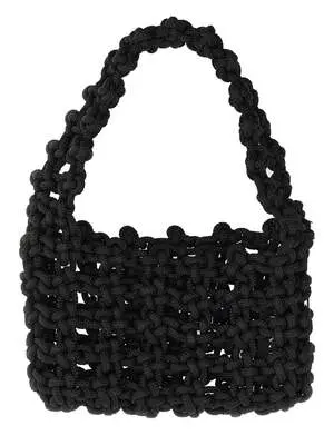 Kara Knotted Shoulder Bag - Black
