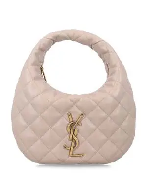 Saint Laurent SAINT LAURENT Quilted Mini Top Handle Bag Beige