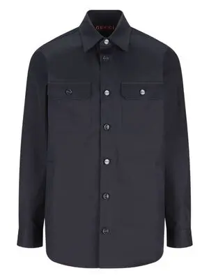 Gucci Classic Button-up Shirt In Size - Blue