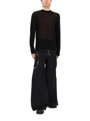 Rick Owens Logo-detail Top - Black