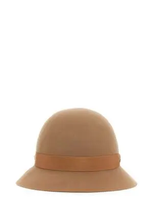 Helen Kaminski Merino Wool Cloque Hat - Beige