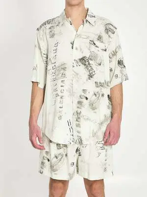 Balenciaga Mini Short Sleeve Shirt - Grey