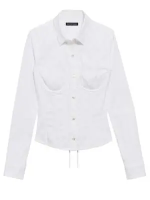 Balenciaga Fitted Button-front Long Sleeve Shirt