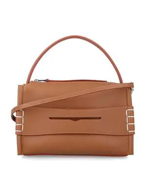 JW Anderson Small Leather Loafer Bag - Brown