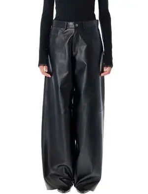 HAIKURE Bethany Leather Trousers - Black