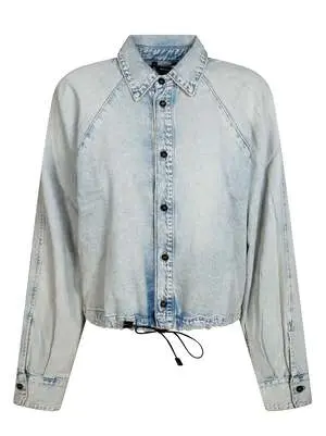 HAIKURE Vintage Inspired Mini Shirt - Blu