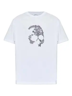 Alexander McQueen Graphic Skull T-shirt - Whiteblack