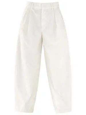 ALYSI High-waisted Wide-leg Pants - White