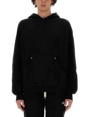 MOUTY Oversized Cotton Sweatshirt With Embroidered Logo