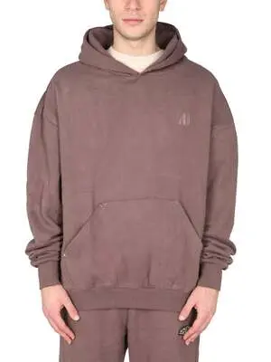 MOUTY Cotton Hooded Sweatshirt - Brown
