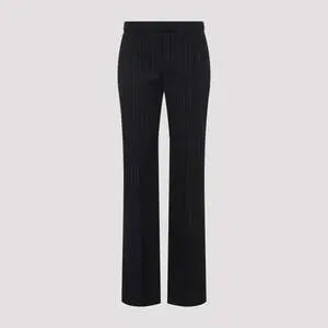 Alexander McQueen Pinstriped Tailored Trousers - Black