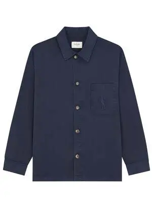 Saint Laurent Cotton Lined Button-up Jacket