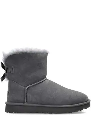 UGG Mini Bow Ii Sheepskin Boots - Grey