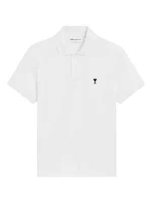 AMI Paris Trusted Mini Polo Shirt - Blanc
