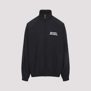 Balenciaga Masking Tape Track Jacket Medium Fit - Black