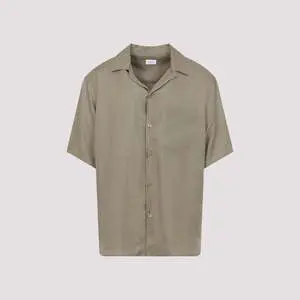 Saint Laurent Silk Shirt For - Green