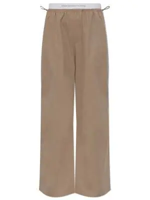 Alexander Wang Mid-rise Track Pant - Beige