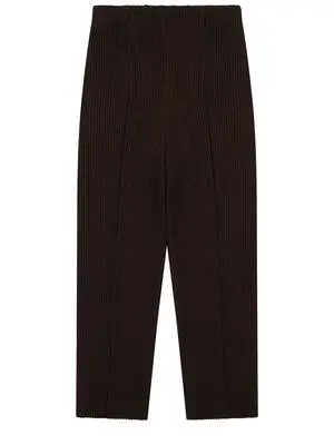 Issey Miyake Homme Plissé Pleated Trousers - Brown
