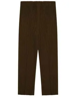 Issey Miyake Pleated Trousers - Brown