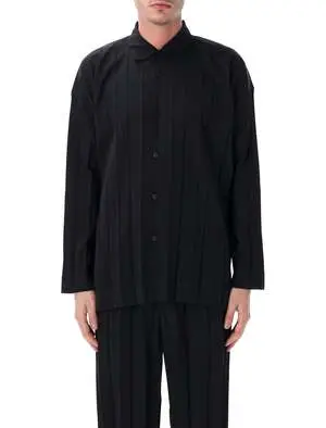 Issey Miyake Pleated T-shirt - Black