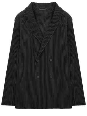 Issey Miyake Homme Plissé Tailored Pleats Jacket - Black