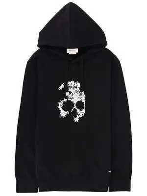 Alexander McQueen Skull Motif Hoodie - Black