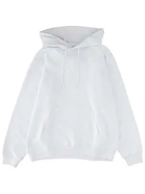 MSGM Cotton Oversized Hoodie - White