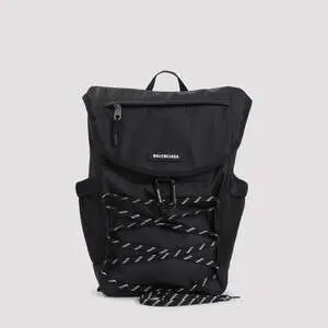 Balenciaga Nylon Backpack - Black