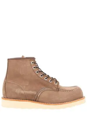 Red Wing Classic Moc Toe Lace-up Boots - Beige