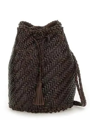 Dragon Diffusion Mini Woven Bucket Bag With Drawstring