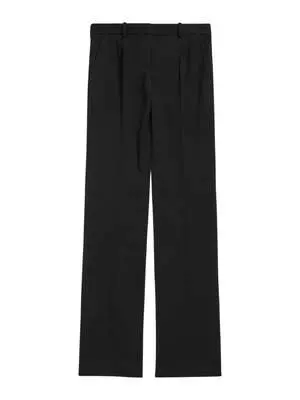 Balenciaga Slim Tailored Wool Blend Pants - Black