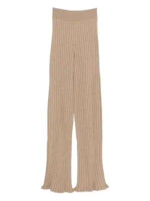 LISA YANG Ethestic Waistband Mini Trousers Size - Beige